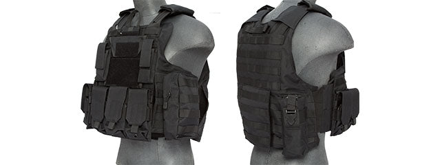 Deluxe Strike Vest | Black | Totowa Airsoft